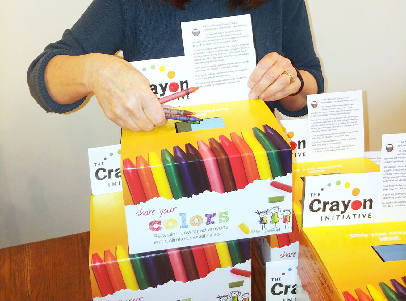 Woman’s Club announces results for the Crayon Initiative project